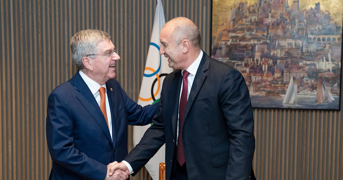 Bulgarian President Rumen Radev visits Olympic House – joined by ...