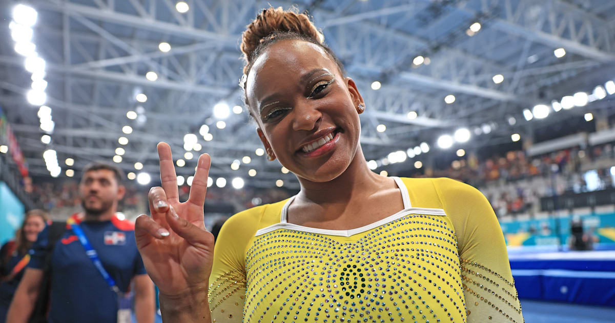 2024 Brazil Trophy - Olympic gymnastics champion Rebeca Andrade gets ...