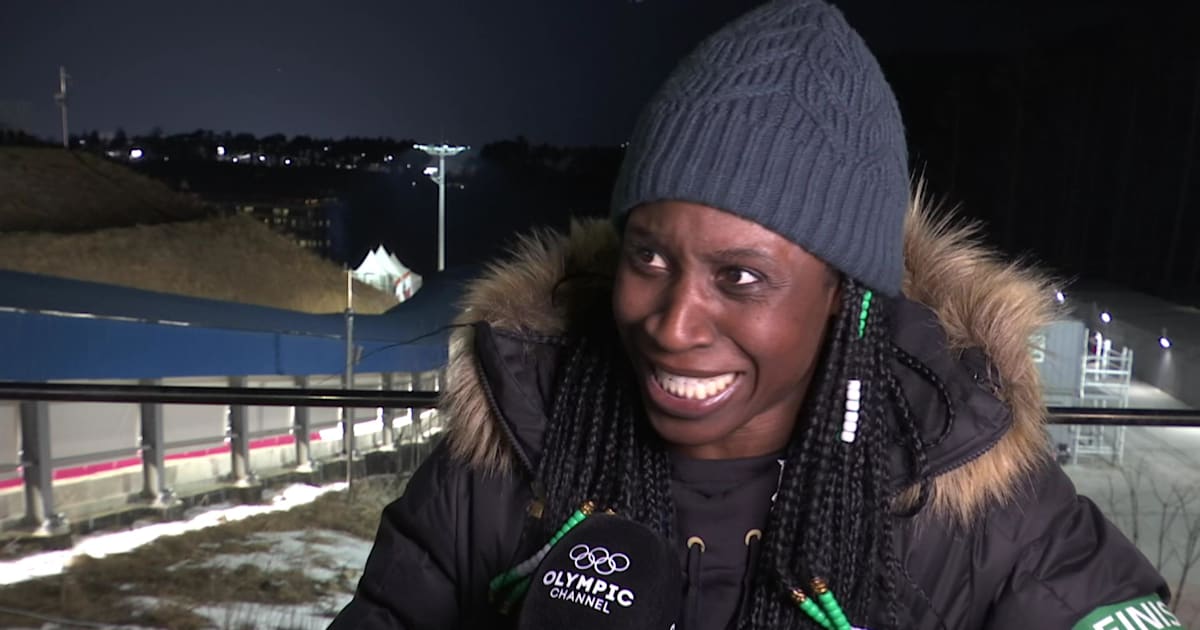 Skeleton athlete Simidele Adeagbo supports Nigeria's Women's Bobsleigh team