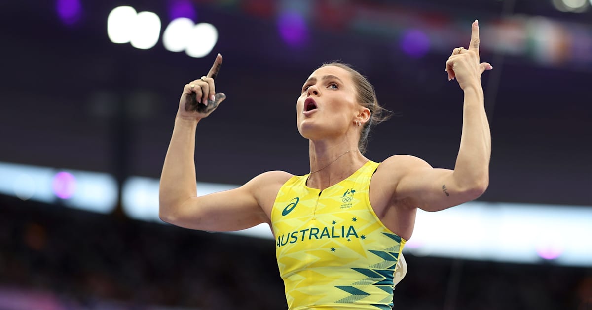 Paris 2024 athletics: Australia's Nina Kennedy soars to Olympic gold in ...