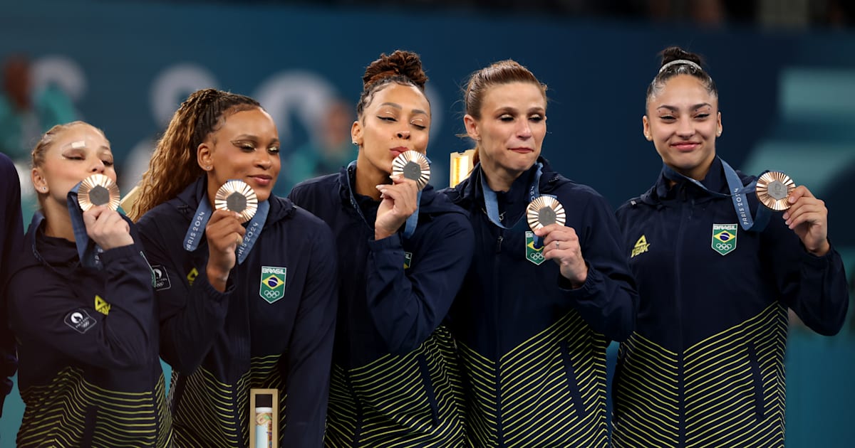 Brasil hace historia con el bronce en la final olímpica femenina por equipos de la gimnasia ...