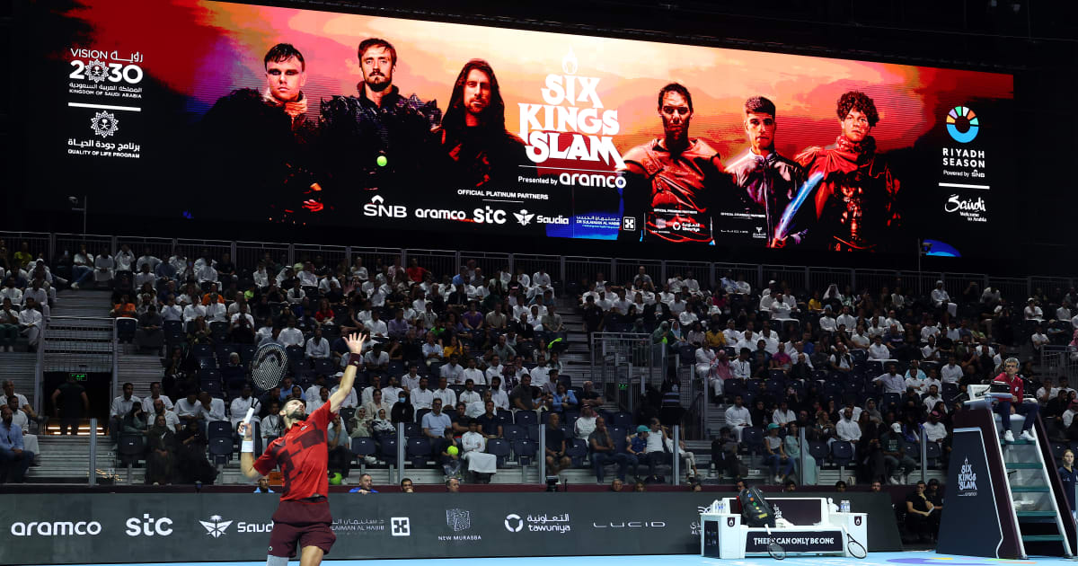 Six Kings Slam 2025 - Carlos Alcaraz, Jannik Sinner and Novak Djokovic lead tennis exhibition ...