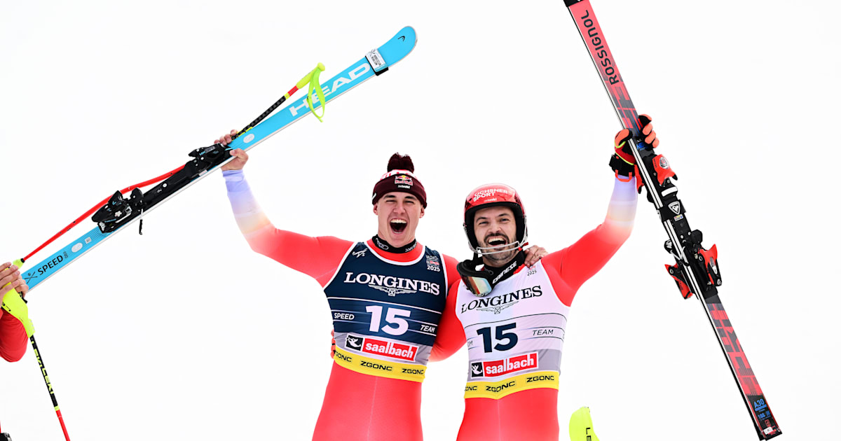 Alpine Ski-WM 2025 in Saalbach: Schweizer Dreifach-Erfolg in der Team-Kombination - Linus ...