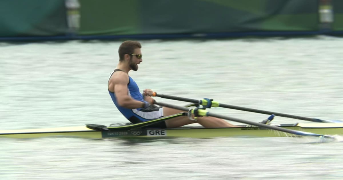 Medal Moment | Tokyo 2020: Rowing Men's Single Sculls S Ntouskos (GRE)