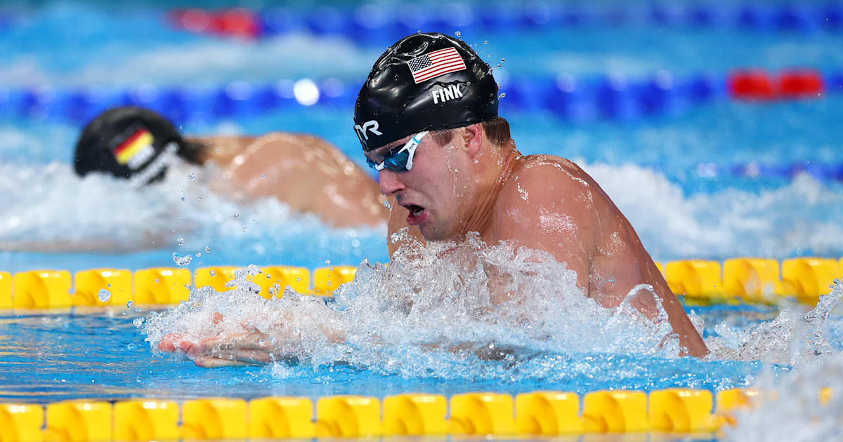 World Aquatics Championships 2024: Nic Fink claims first 100m ...