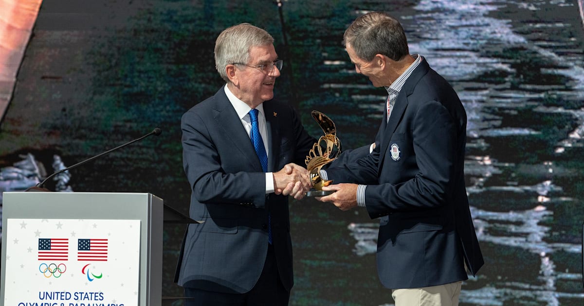 IOC President praises work of USOPC during visit to Colorado Springs