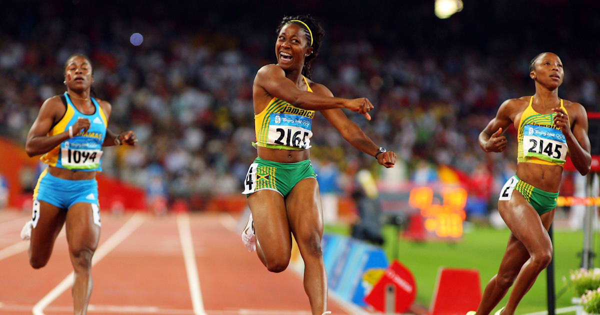 Shelly-Ann Fraser wins 100m gold at Beijing 2008
