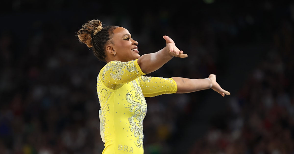 Paris 2024 gymnastics: Rebeca Andrade says "that was my last ...