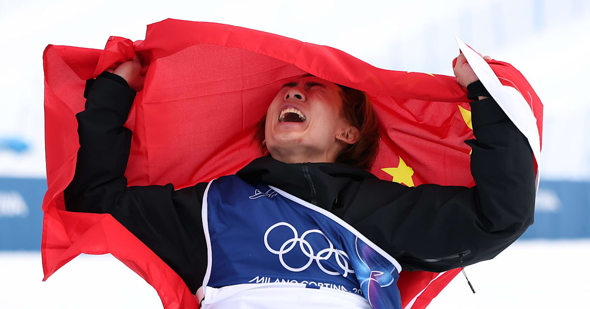 Winter Olympics 2026: Su Yiming wins snowboard slopestyle gold on his ...