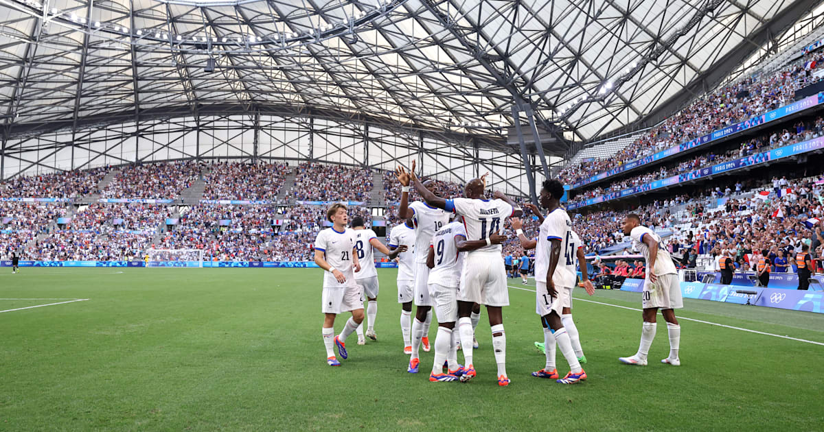 JO de Paris 2024 - Football : Une troisième victoire pour les Bleus qui ...