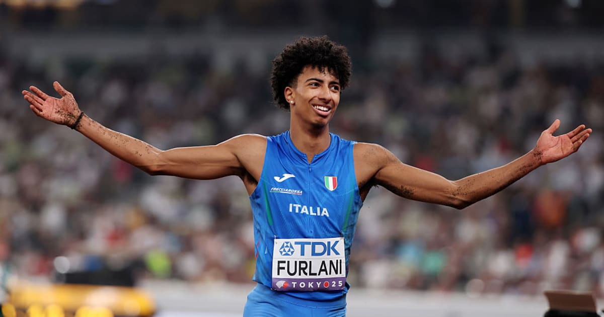 Mattia Furlani vince la gara di Shanghai del Salto in lungo con il ...