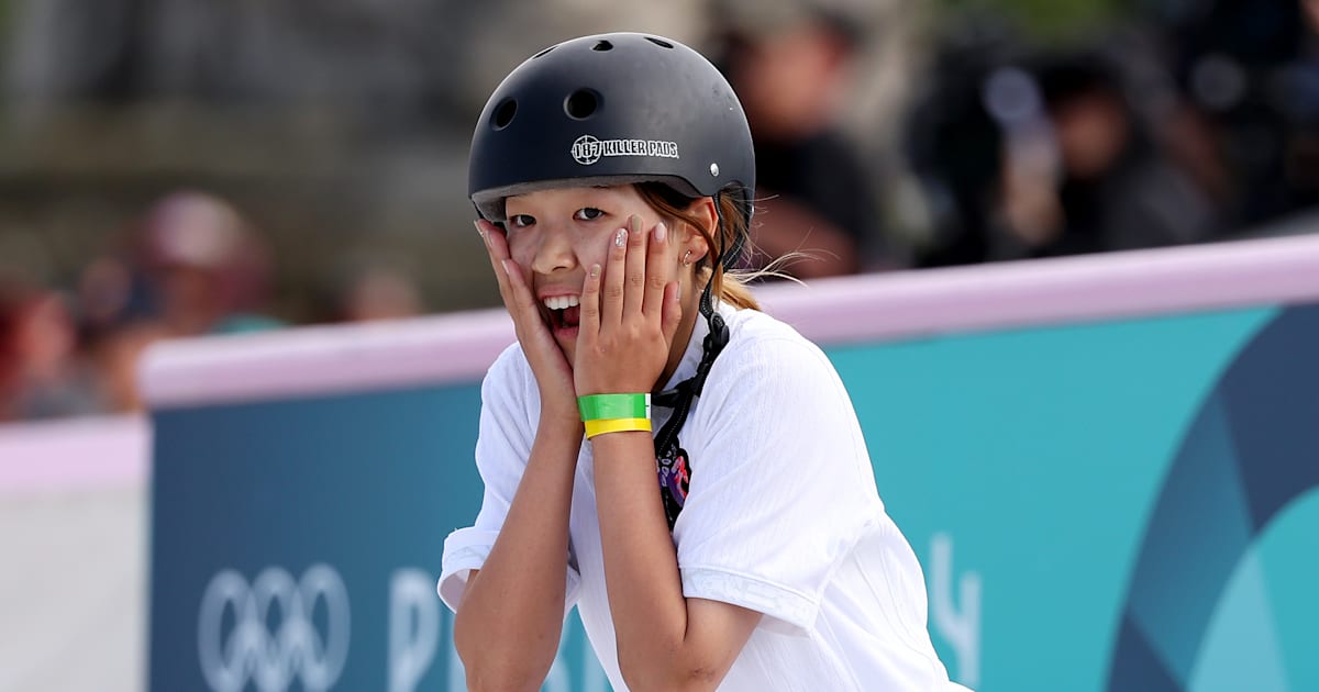 Paris 2024 Olympics skateboarding: 14-year-old Yoshizawa Coco of Japan ...