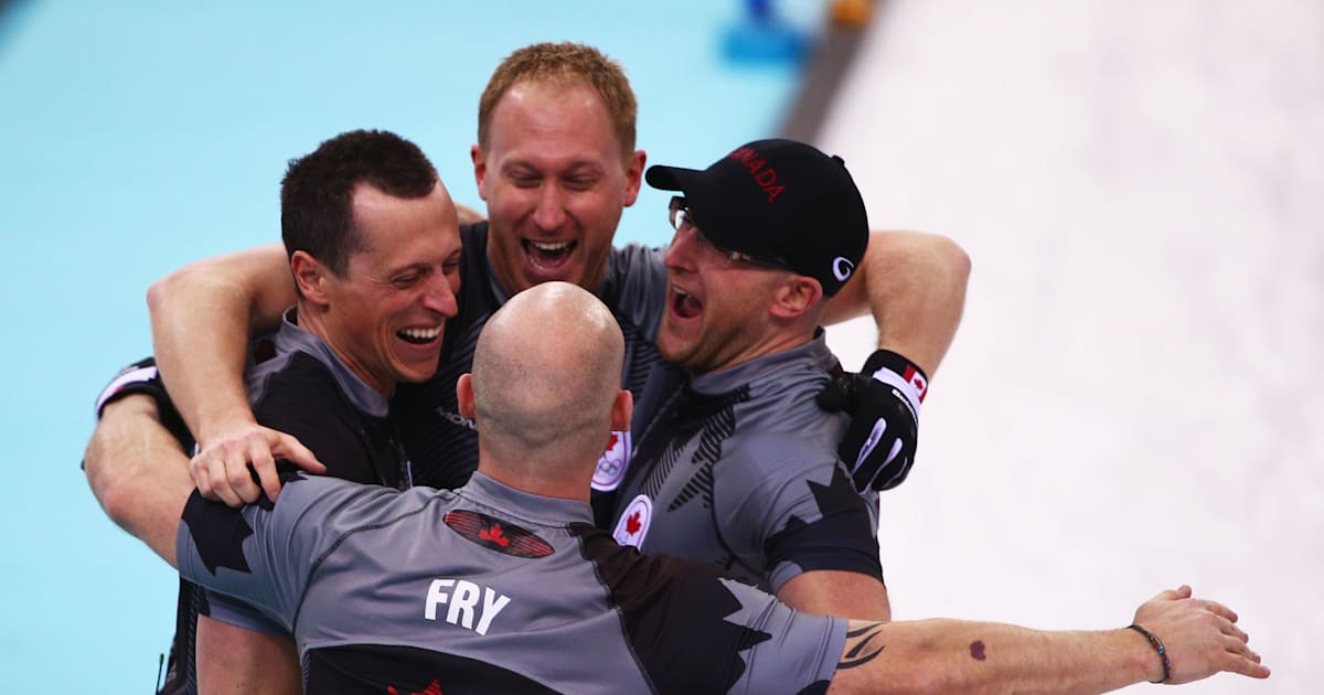 Curling men's gold medal celebrations from Sochi 2014 to Beijing 2022