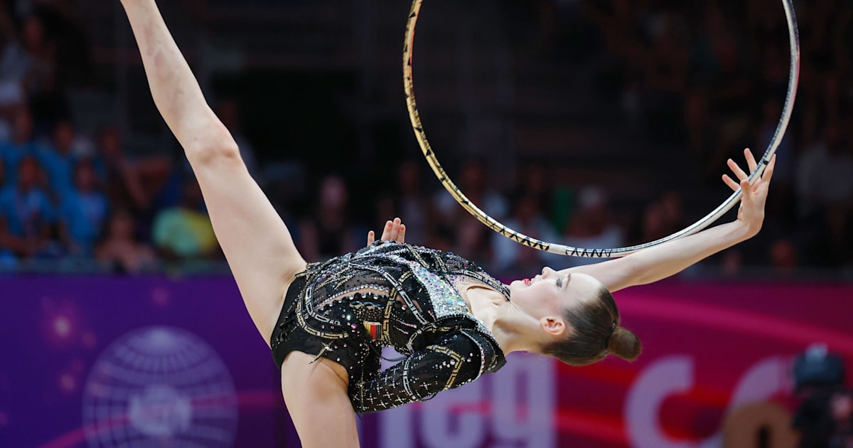 Darja Varfolomeev completes apparatus title sweep at 2023 World ...