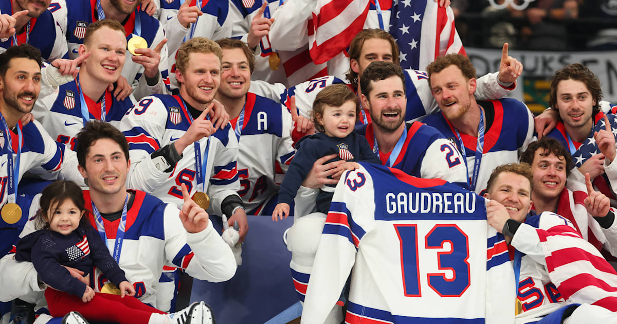 Team USA honour late teammate Johnny Gaudreau in hockey gold medal win