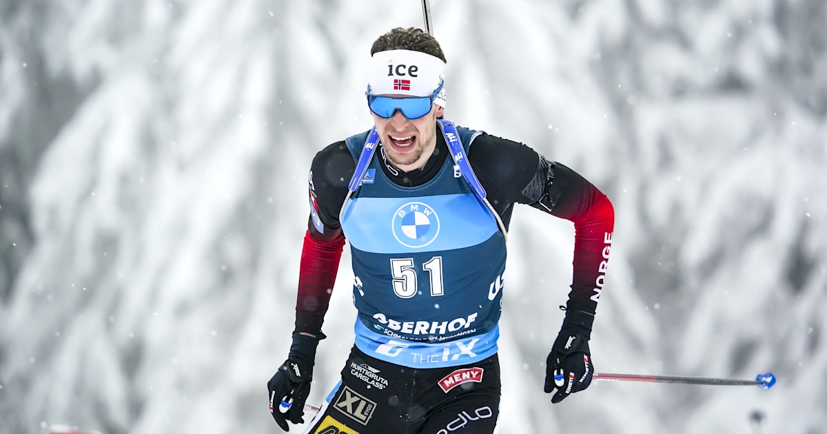 Norwegian biathlete Sturla Holm Lægreid claims individual World title