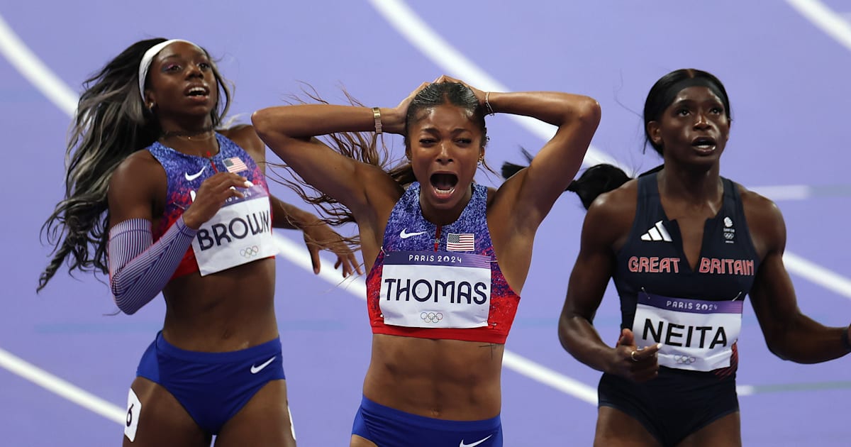 女子200m決勝 | 陸上競技 | パリ2024オリンピック