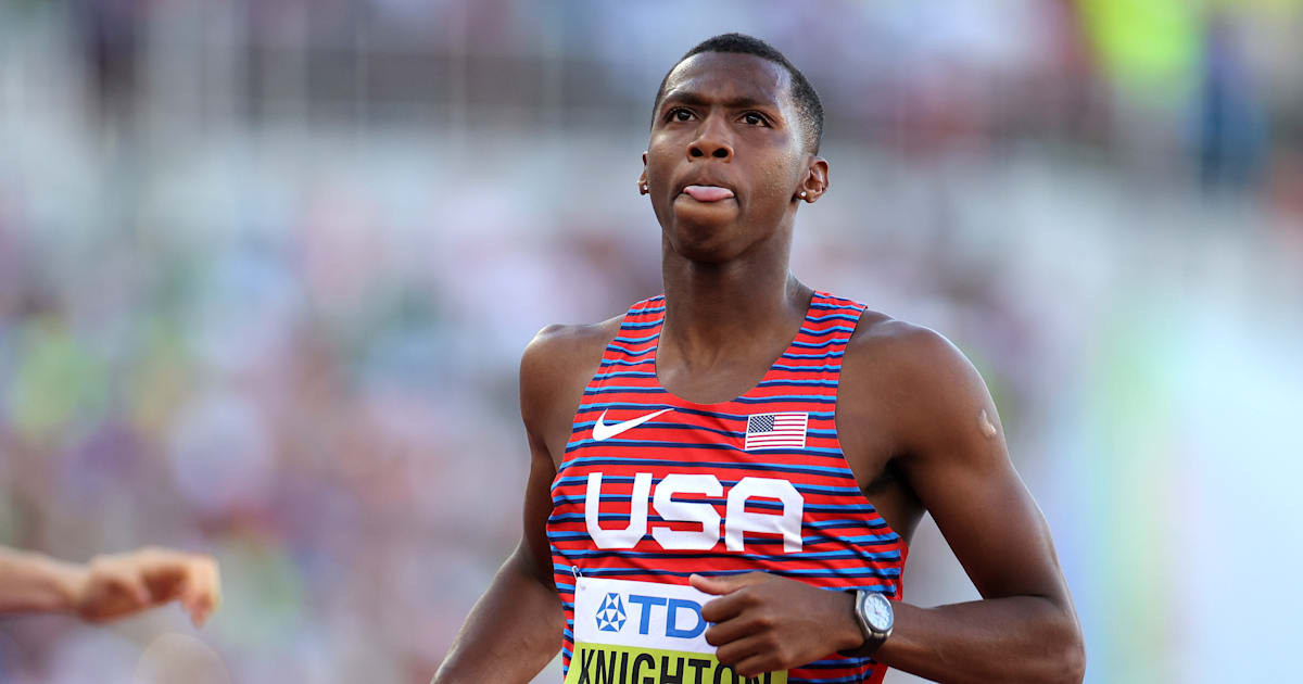World track and field championships 2022: Knighton and Lyles set up mouthwatering 200 final