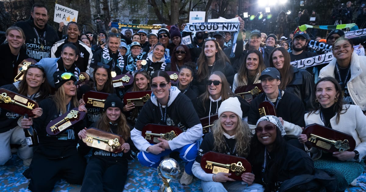 Football: Gotham FC awarded keys to the city of New York after NWSL ...