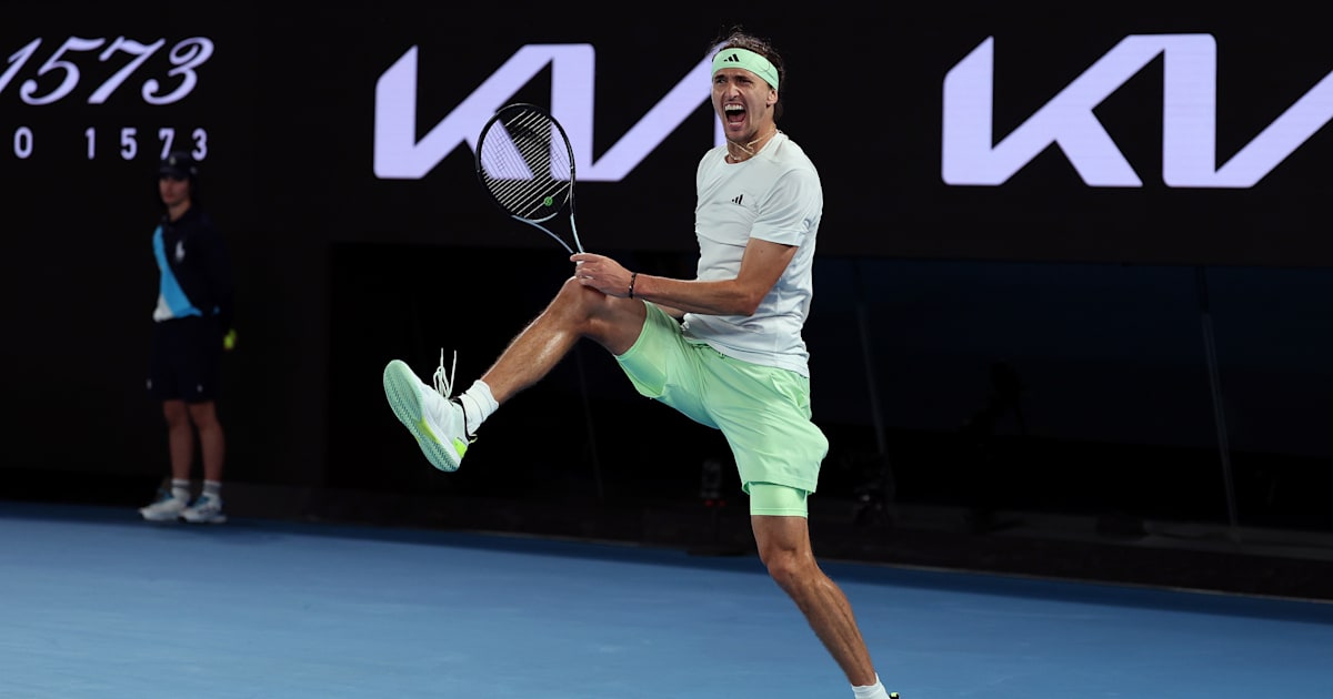 Australian Open: Zverev schlägt sich in vier Sätzen ins Halbfinale