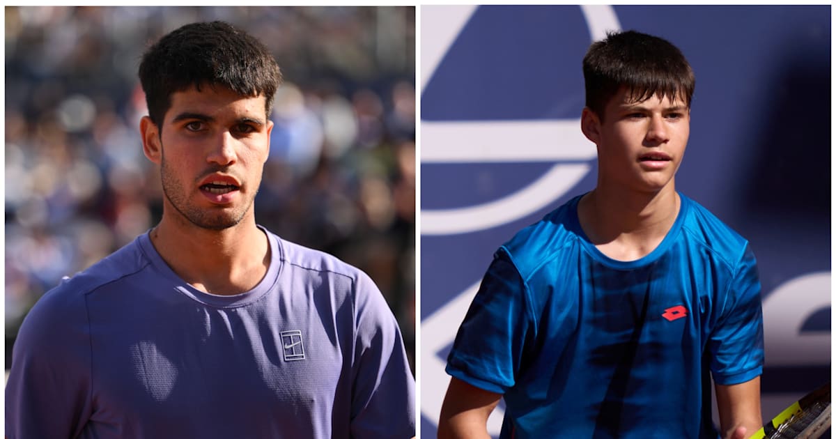 Tennis star Carlos Alcaraz cheers on brother Jaime before own victory ...