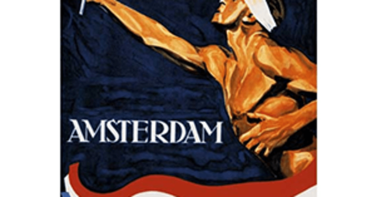 Amsterdam 1928 Olympic logo, poster design & look of the games