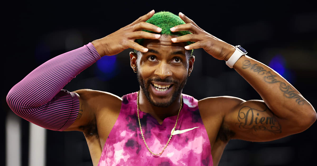 Kyree King and his green hair: Ready to take on Noah Lyles at U.S ...
