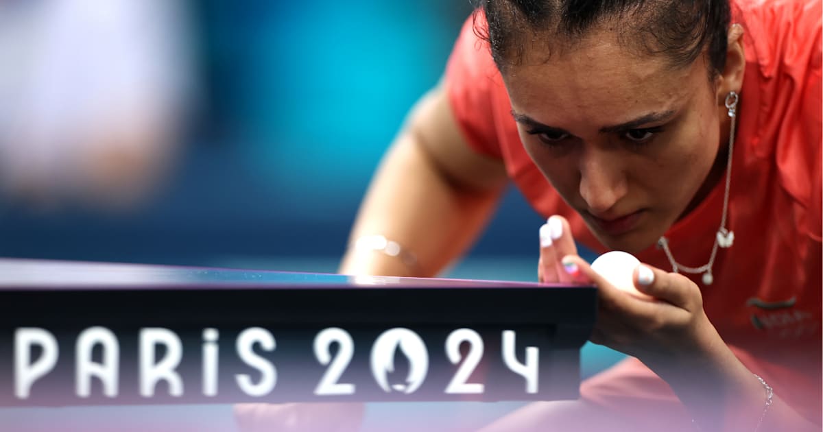 Manika Batra beats Anna Hursey in women's table tennis singles at Paris ...