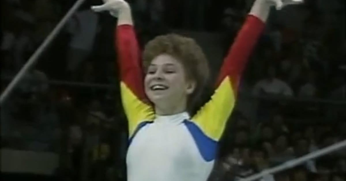 Daniela Silivas gana el oro olímpico en barras asimétricas en Seúl 1988