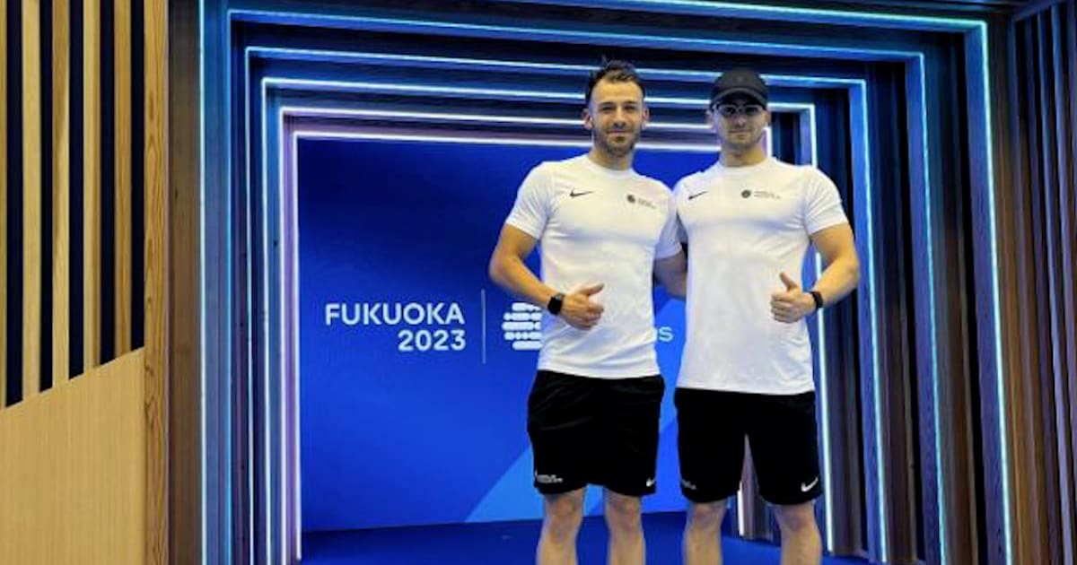 Refugee swimmers Alaa Maso and Eyad Masoud on meeting Michael Phelps