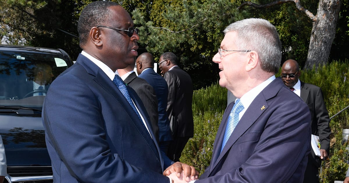 Senegalese President Macky Sall meets IOC President Bach and tours ...