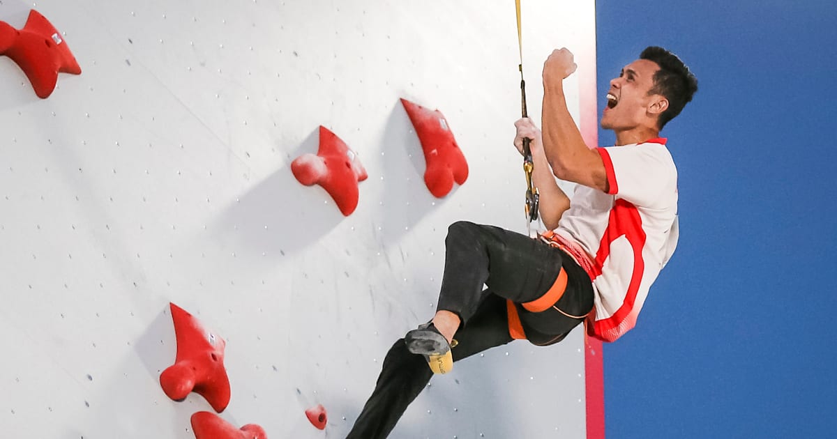 World record tumbles at speed climbing World Cup event