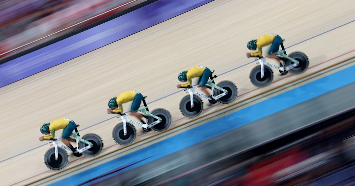 Australia top qualification in men's team pursuit track cycling at ...