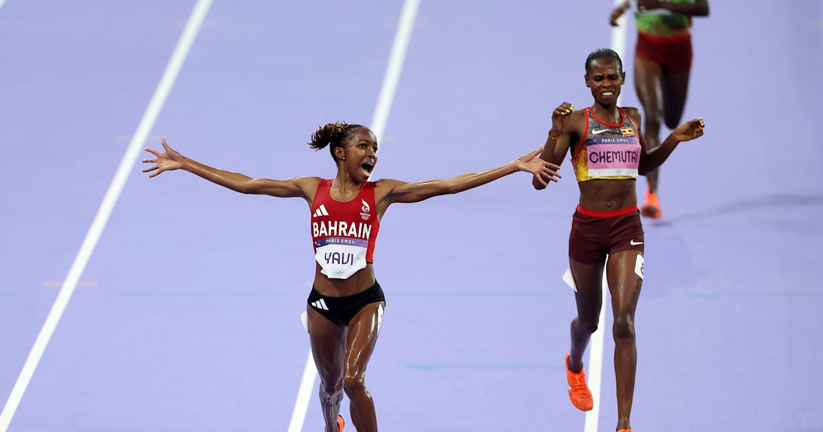Paris 2024 athletics: Bahrain’s Winfred Yavi races to Olympic record ...