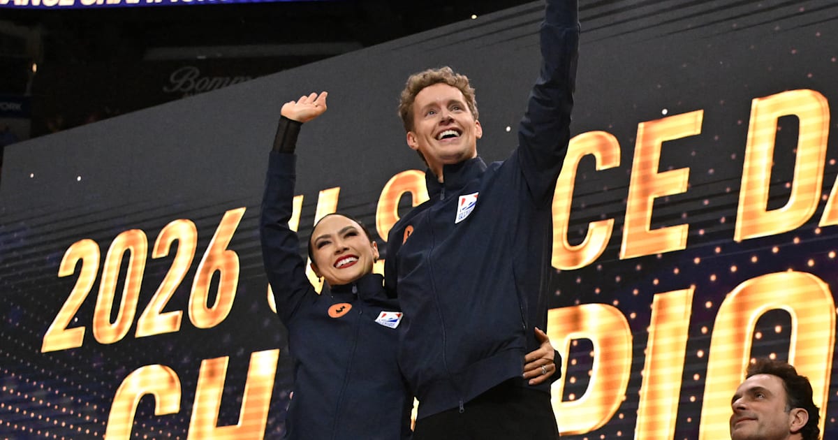 Madison Chock and Evan Bates win record seventh ice dance title at the ...