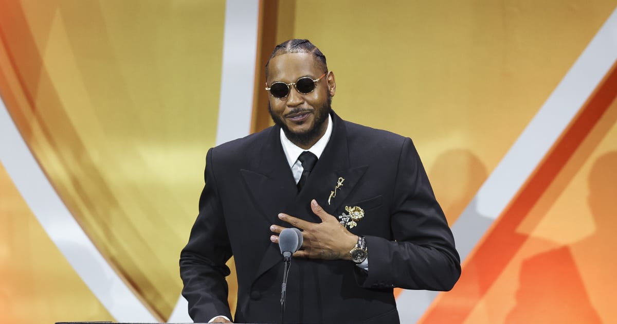 Carmelo Anthony inspires at Basketball Hall of Fame induction | News ...