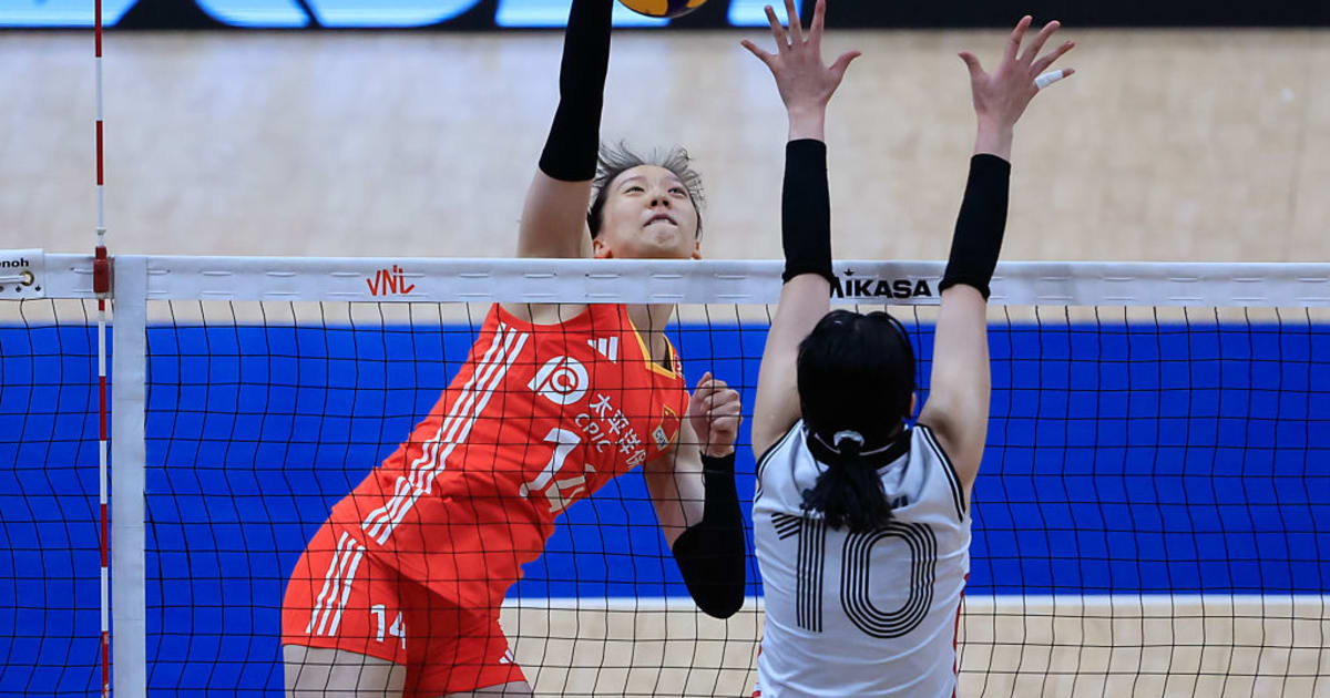여자 배구 2024 VNL: 대한민국 0-3 중화인민공화국