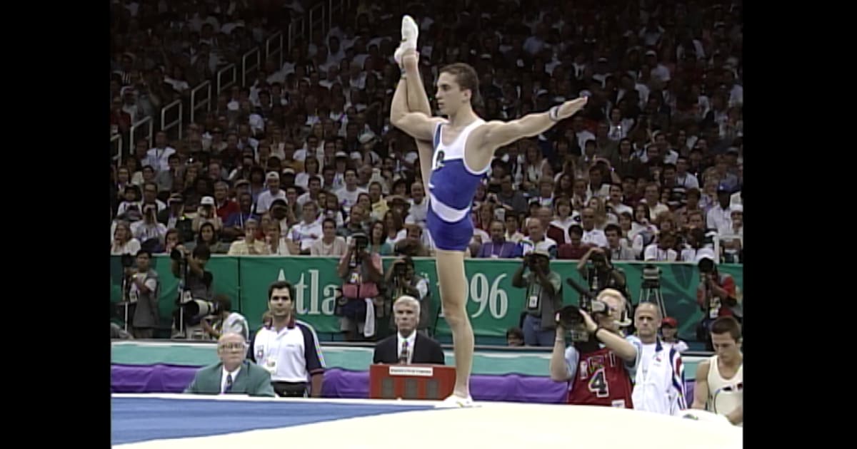 Greece's Ioannis Melissanidis wins men's floor final at Atlanta 1996
