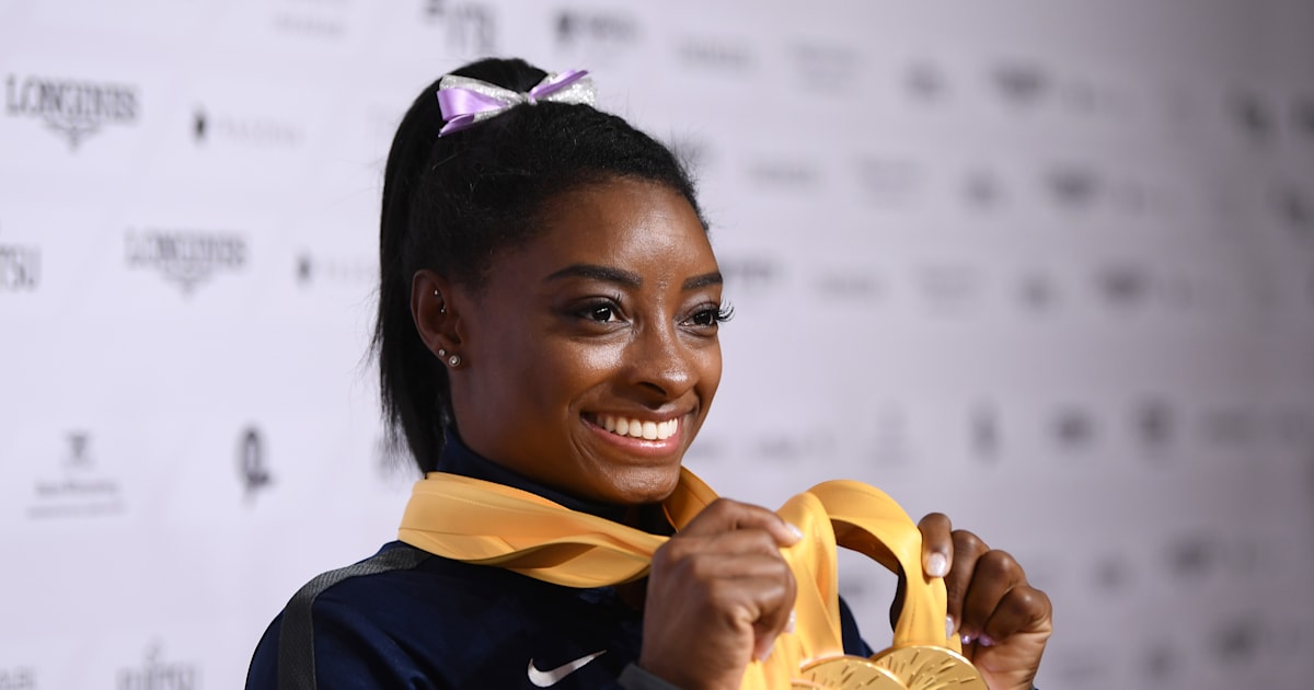 Simone Biles returns to competition for first time in 19 months this ...