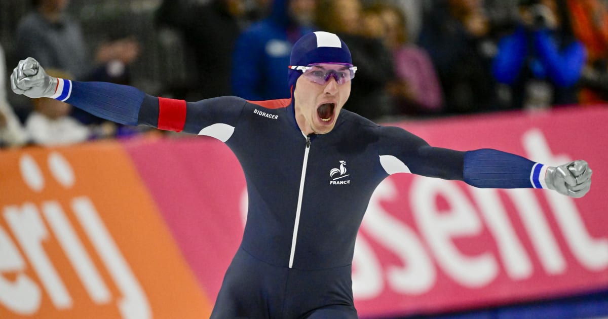 France’s Timothy Loubineaud smashes the men’s 5000m world record at the ...