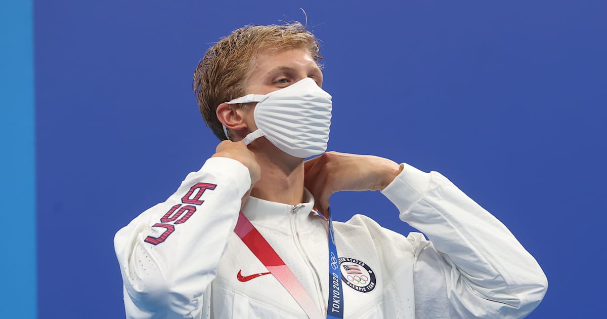 USA swimming masks at Tokyo 2020 are other worldly!