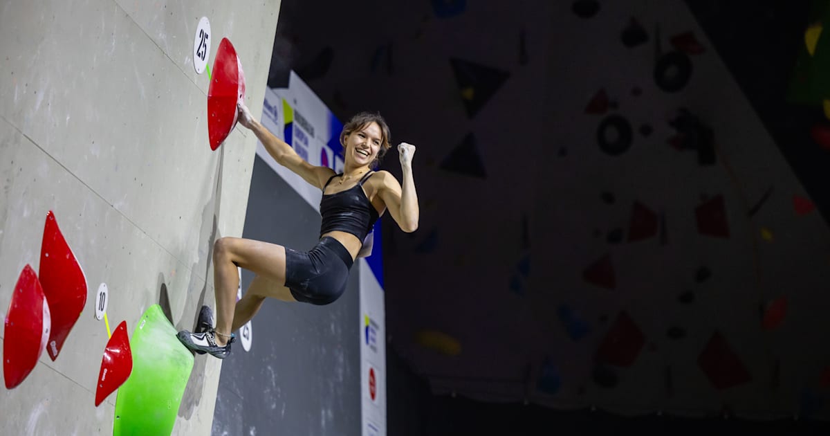 European Boulder & Lead Climbing Olympic Qualifier: Oriane Bertone and ...
