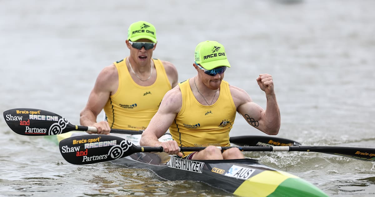 Australian kayakers, led by Olympic champs Tom Green and Jean van der ...