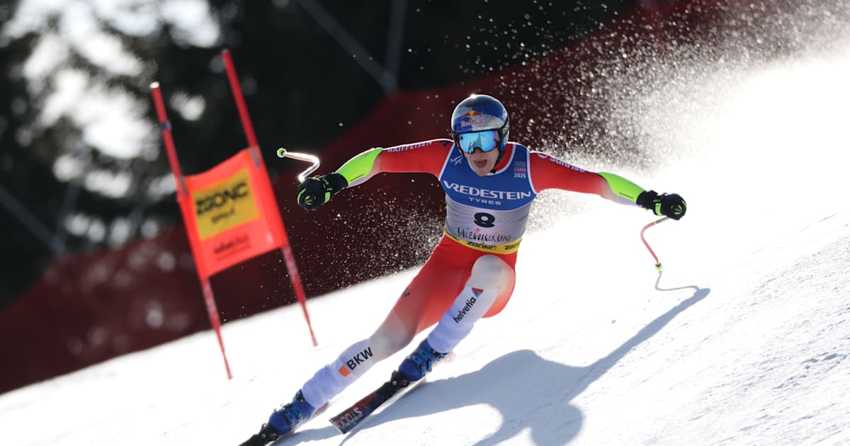 Men's downhill at 2025 FIS Alpine Ski World Championships in Saalbach ...