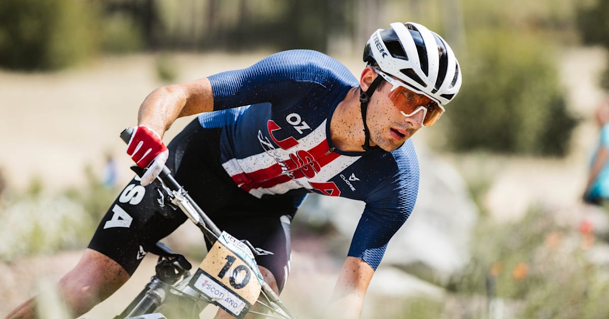 Paris 2024 Olympian Riley Amos leads a young American mountain bike ...