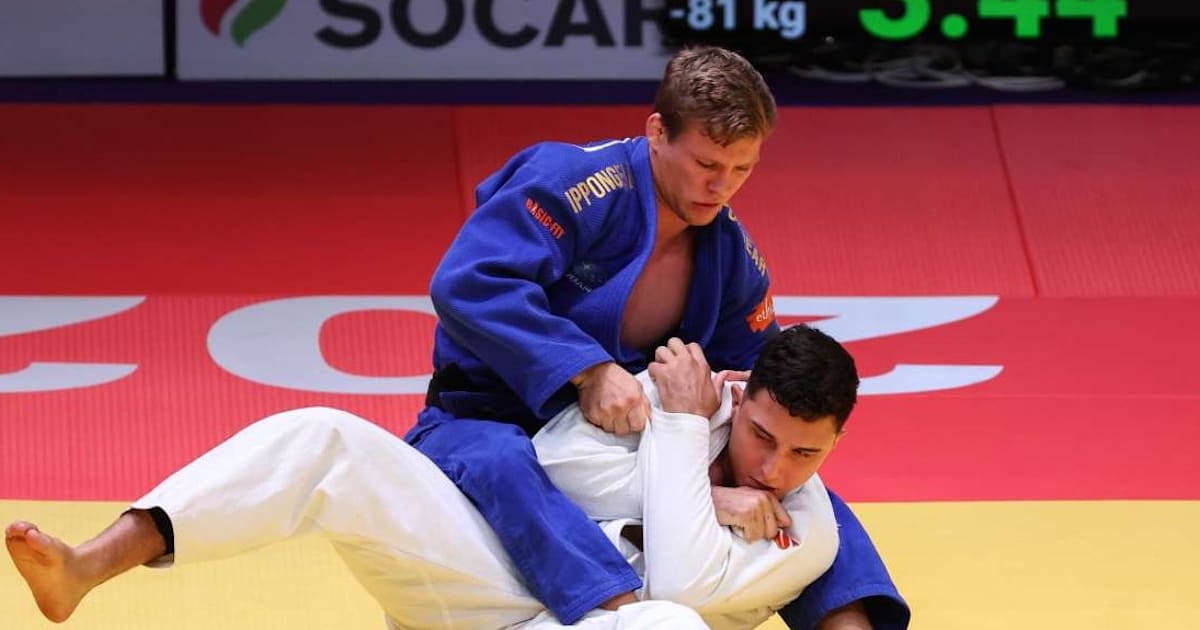 Guilherme Schimidt é prata na até 81kg no Masters de Judô 2023