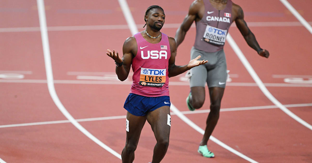 World Athletics Championships 2023: Noah Lyles through to 200m final after dramatic golf buggy ...