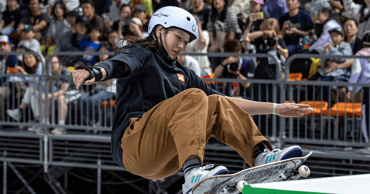 Nishiya Momiji qualifies for the women's street semi-finals at OQS Budapest