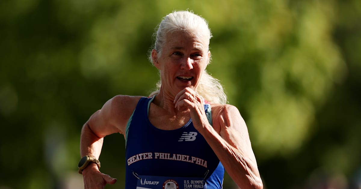 58-year-old grandma Michelle Rohl race walks her way to podium at U.S ...