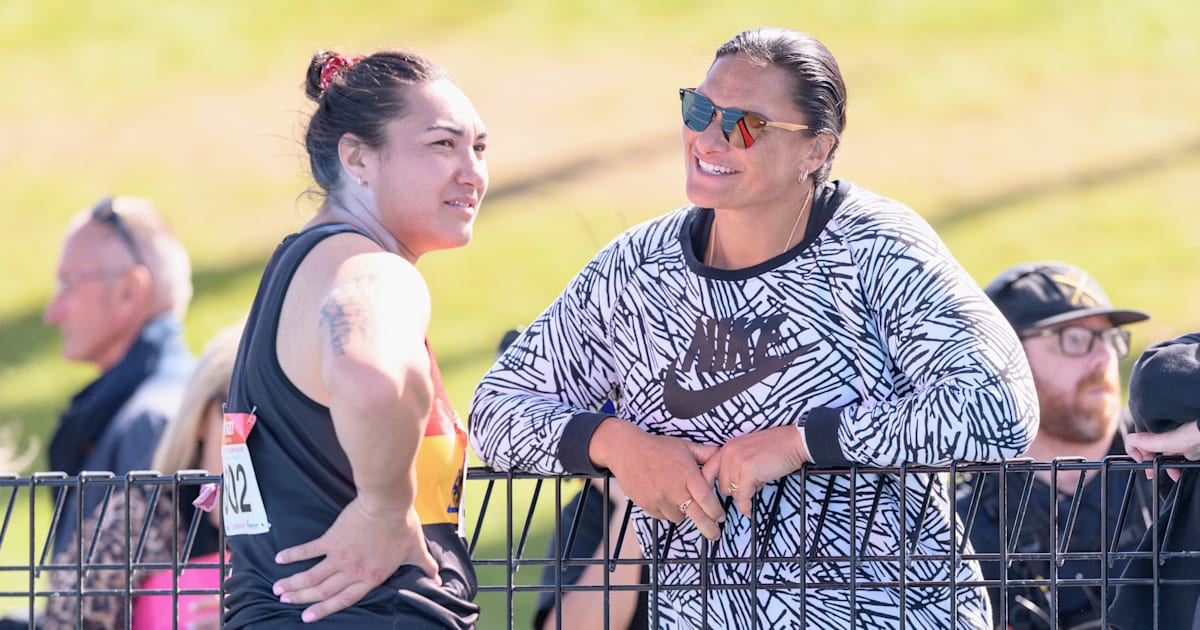 Valerie Adams: Kiwi shot put legend is joined by her sister Lisa at ...
